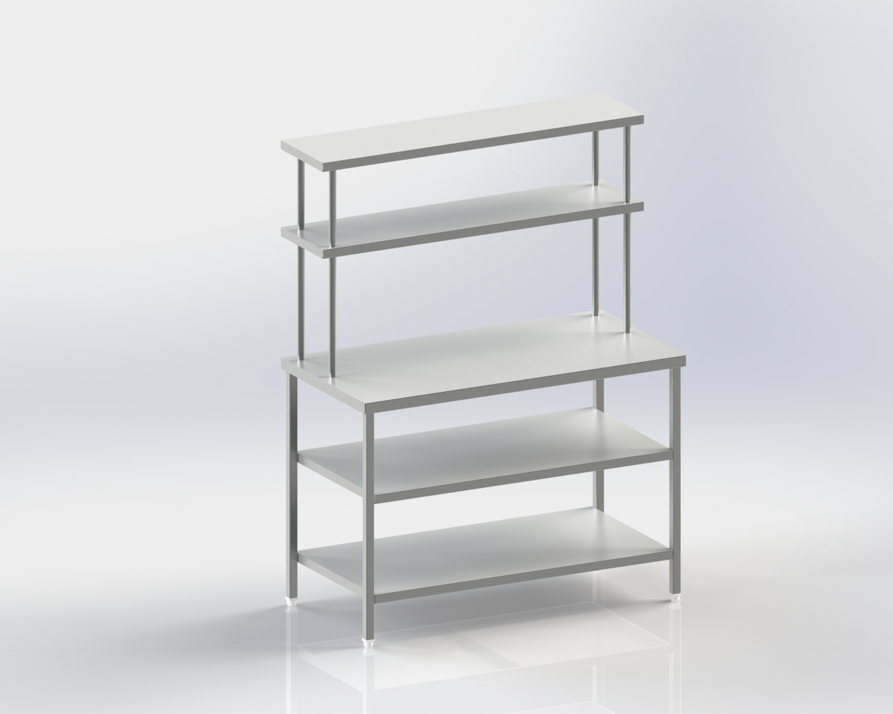 Work Table without Backsplash – Sharda Steel Manufacturer of ...